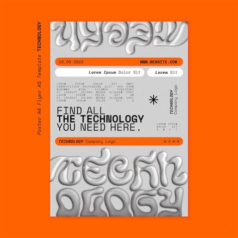 Free Psd Technology Concept Poster Template