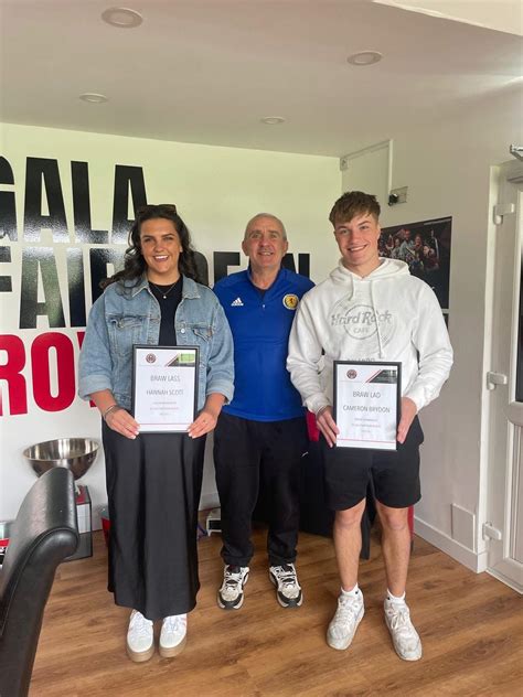 Gala 🏁 Good Luck To Braw Lad Cameron Brydon Braw Lass Hannah Scott