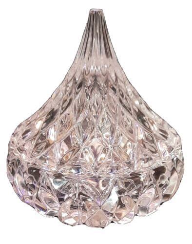 Crystal Hershey Kiss Candy Jar Or Trinket Dish With Lid Vintage Ebay