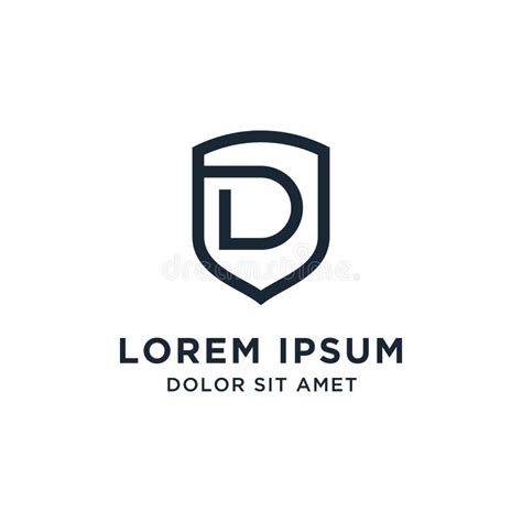 Logo Shield D Stock Illustrations 681 Logo Shield D Stock