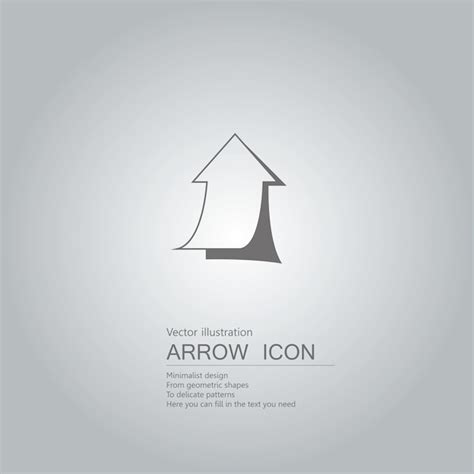 Premium Vector Vector Drawn Arrow Icon The Background Is A Gray Gradient