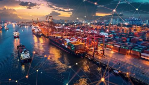 Exploring Global Trade Mapping Essential Shipping Routes And Supply Chain Logistics Premium Ai