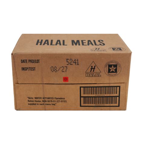 Meal Religious Ready To Eat Mre Halal Ration Ammo Can Man