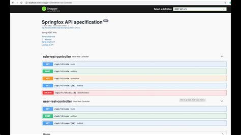 Spring Boot 62 Springfox Swagger Ui 3 Api Documentation With Spring Rest Api Youtube