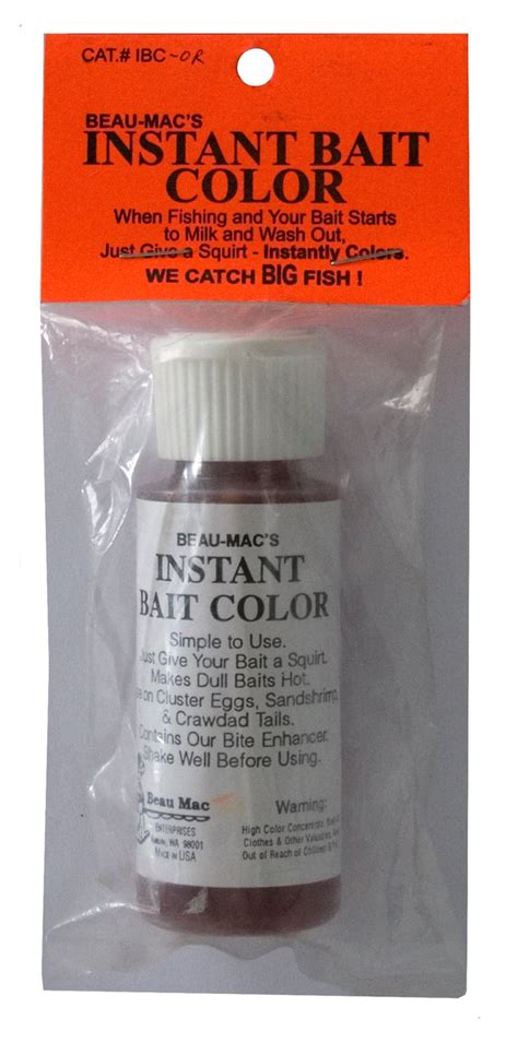 Beau Mac Pro Glow Instant Bait Color And Bite Enhancer Squirt Bottle