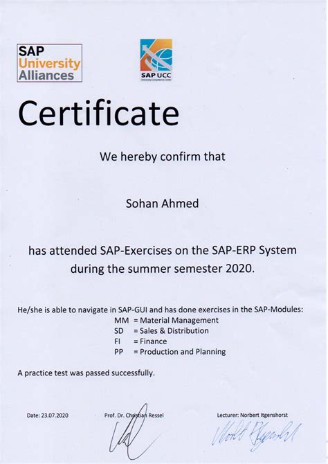 sohan ahmed on linkedin sap