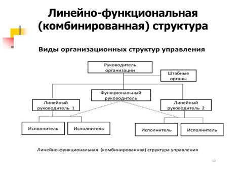 Виды организационных структур проекта