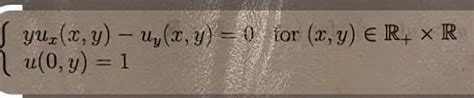 Solved How To Solve This First Order Linear Partial