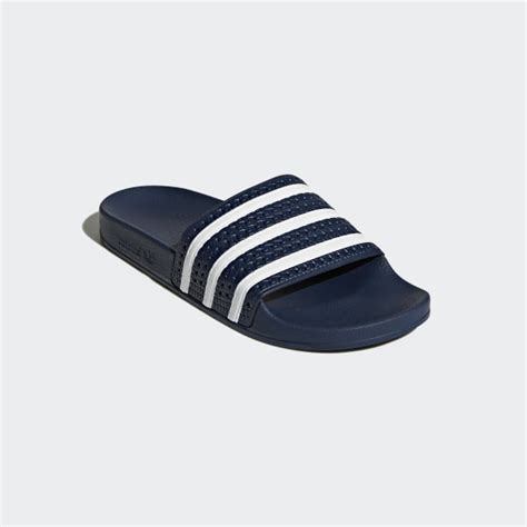 Adidas Adilette Slides Blue Adidas Australia