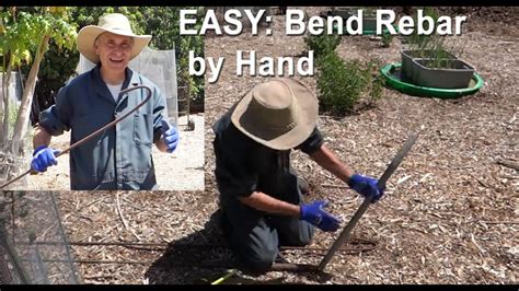 How To Easily Bend Rebar J Hooks By Hand Any Length Field Bend Concrete