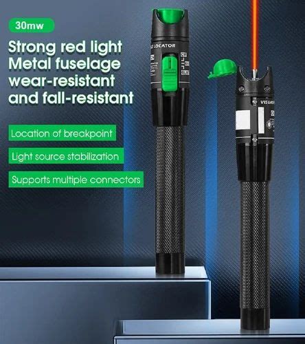Visual Fault Locator 30mw Laser Light Red For Fc St Sc Interface Fiber