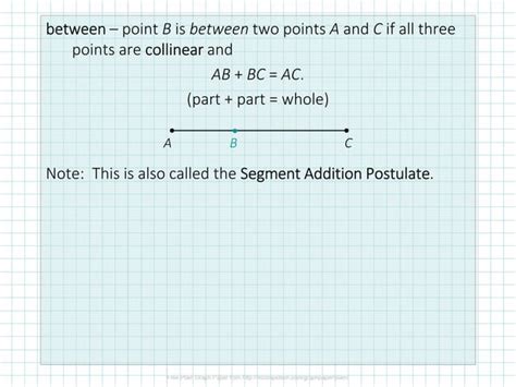 2 2 Segment Addition Postulate Ppt Free Download