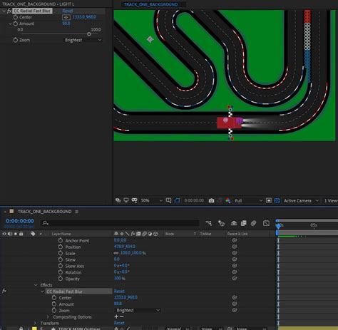 Radial Fast Blur For Car Light Effect Center Won Adobe Support