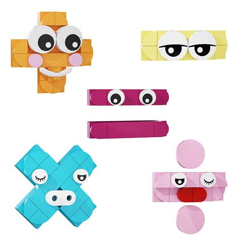 Moc Math Signslego Alternative Bricks Learning Toy