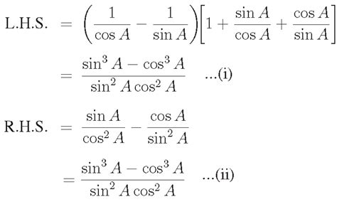 Basic Trigonometric Identities Worksheet