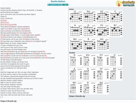 Chord DoolinDalton Tab Song Lyric Sheet Guitar Ukulele Chords Vip