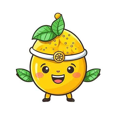 크리스마스를 축하하는 레몬 과일 마스코트 만화 그림 과일 멜론 크리스마스 Png 일러스트 및 이미지 에 대한 무료 다운로드