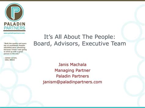Building A Boardadvisory Boardexec Team Ppt