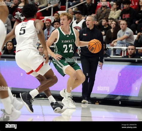 January 6 2024 Hawaii Rainbow Warriors Guard Ryan Rapp 22 During A Game Between The Csun