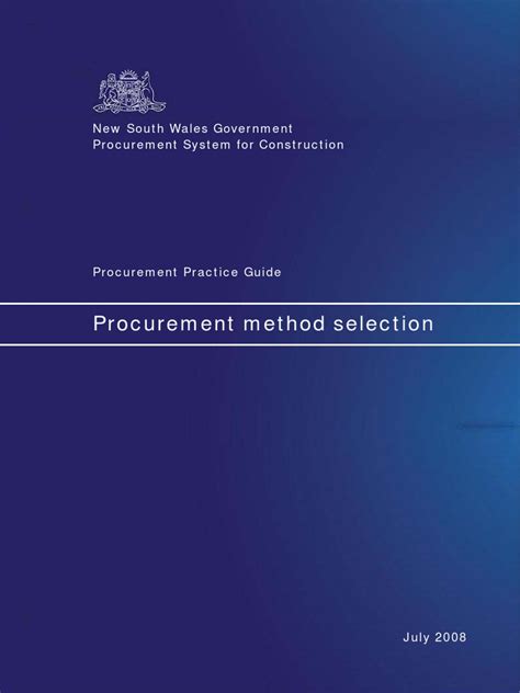 Procurement Method Selection Pdf Procurement Construction Management