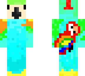 Parrotx2 Minecraft Skin