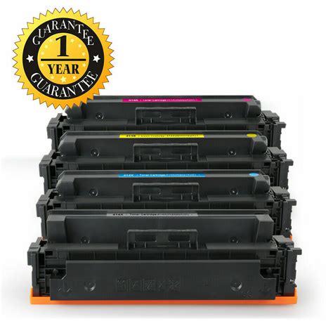 Used 4 Pk 414x W2020123x Toner Set Without Chip For Hp Color