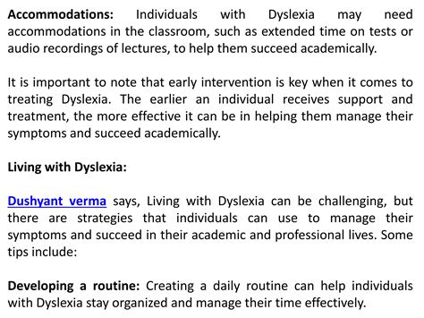Dushyant Verma Dyslexia Symptoms Treatment And Types Pptx