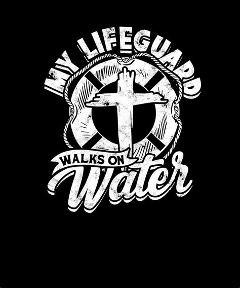 My Lifeguard Walks On Water Jesus Digital Art By Anthony Isha Pixels