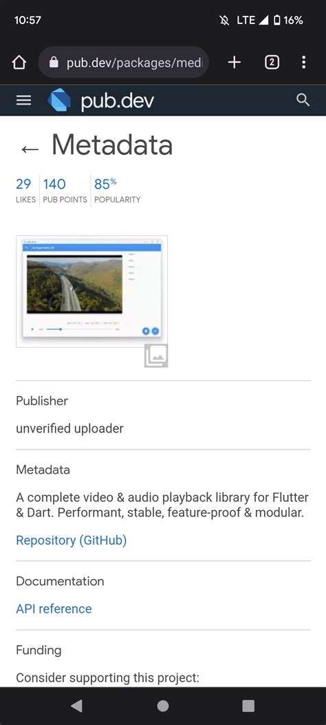 Docs Unverified Publisher On Pub Dev Issue Media Kit Media