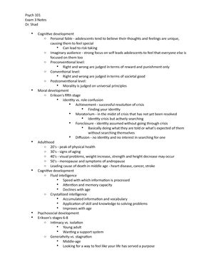 Psych Notes Exam Psych Exam Notes Dr Shad Mental Imagery O Representations That Stand