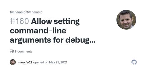 Allow Setting Command Line Arguments For Debug Sessions · Issue 160