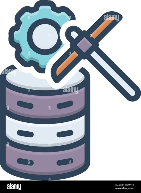 Icon For Data Mining Data Stock Vector Image And Art Alamy