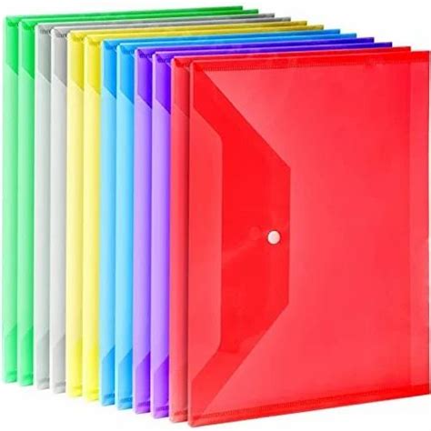 Plastic Button Folder At ₹ 6 Piece Button File Folder In New Delhi