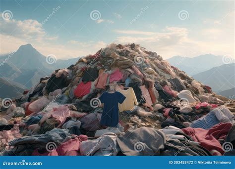 Huge Piles Of Unnecessary Clothes In The Landfill The Problem Of