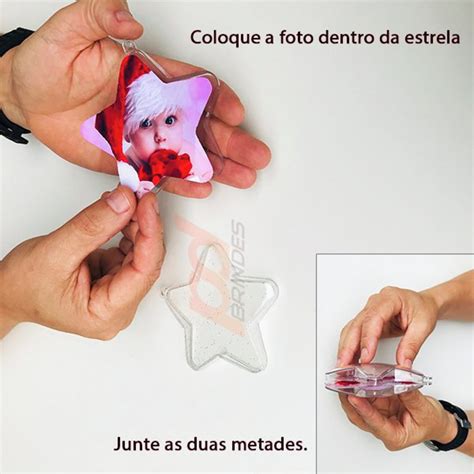 Estrela Acrílica para Foto ou Sublimação 5 Unidades Elo7