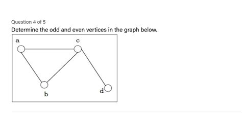 Solved Determine The Degree Of Each Vertex In The Above