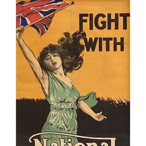 Fight With National War Bonds Vintage British Wwi Poster Circa 1917