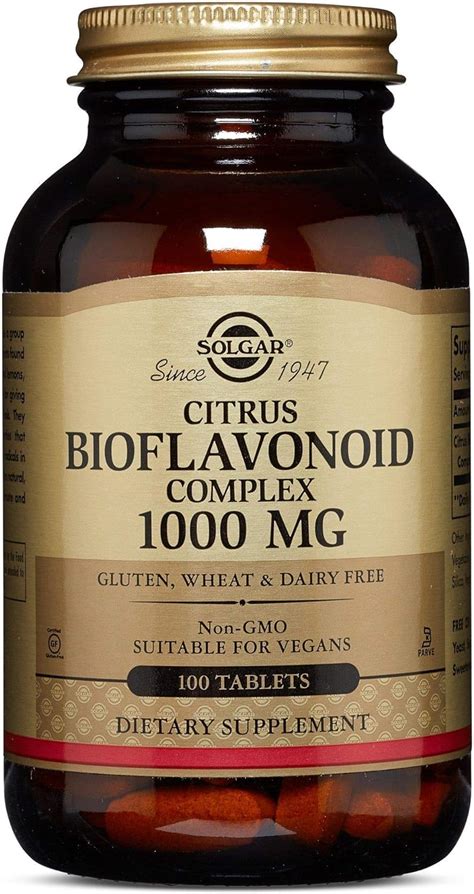 Amazon.com: Solgar Citrus Bioflavonoid Complex, 1000 mg, 100 Tabs ...