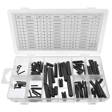 Jual Roll Pin Assortment 120pcs Assorted Roll Pin Set Tension Spring Sellock C Pins Mixed Pack