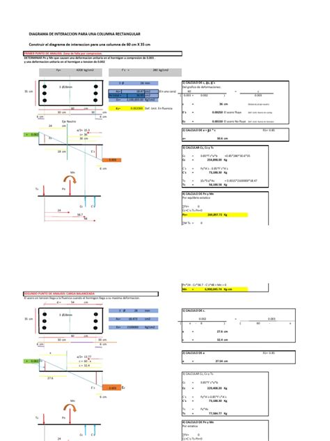 2023 02 24 Diagrama De Interaccion Columna Rectangular Pdf Mecánica Ingeniero Civil