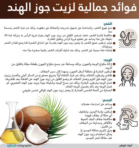 فوائد جمالية لزيت جوز الهند جريدة الوطن السعودية