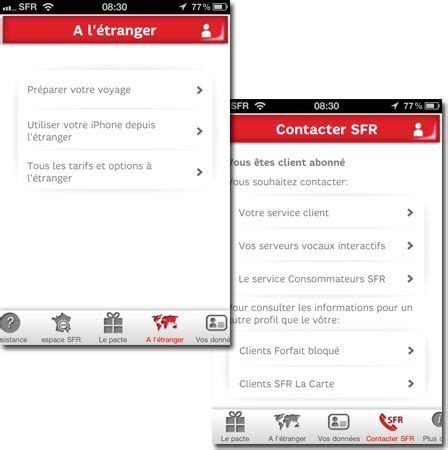 SFR Mon Compte En Version IPhone Soft