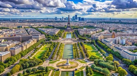 From The Eifel Tower The View From The Top Of The Eifel Tower Premium