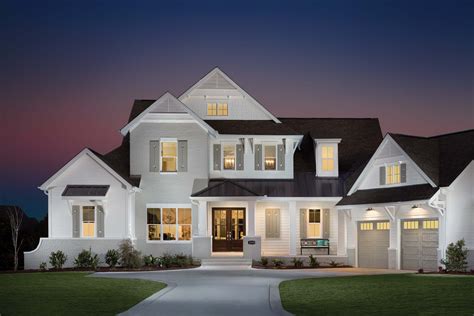 Rodanthe1466elevtwilightweb Custom Builder Custom Home Builders