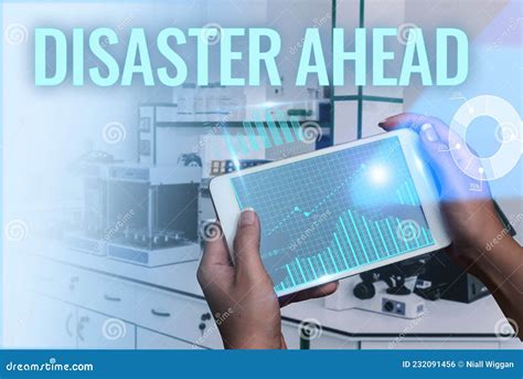Conceptual Display Disaster Ahead Internet Concept Contingency Planning Forecasting A Disaster