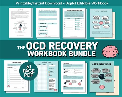 OCD Workbook OCD Awareness Thought Journal ERP Etsy