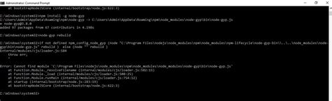 Node Gyp Error Cannot Find Module · Issue 1711 · Nodejsnode Gyp · Github