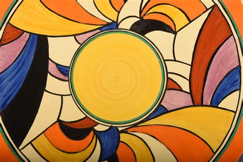 Clarice Cliff Swirls 12 Display Plaque C 1929