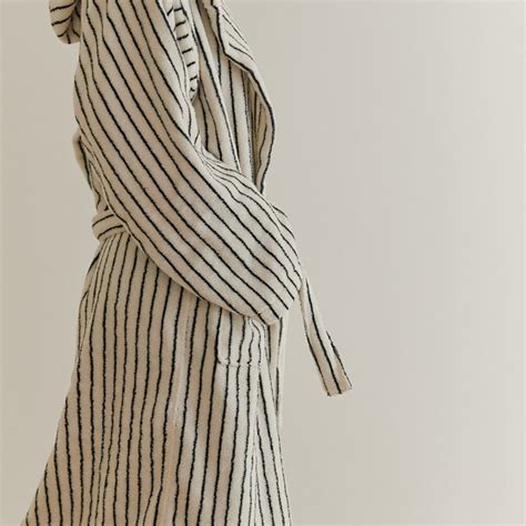 Retro Stripe Cotton Bath Gown Cyl