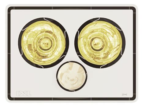 Ixl Tastic Vivid 3 In 1 Bathroom Heater Exhaust Fan And Light